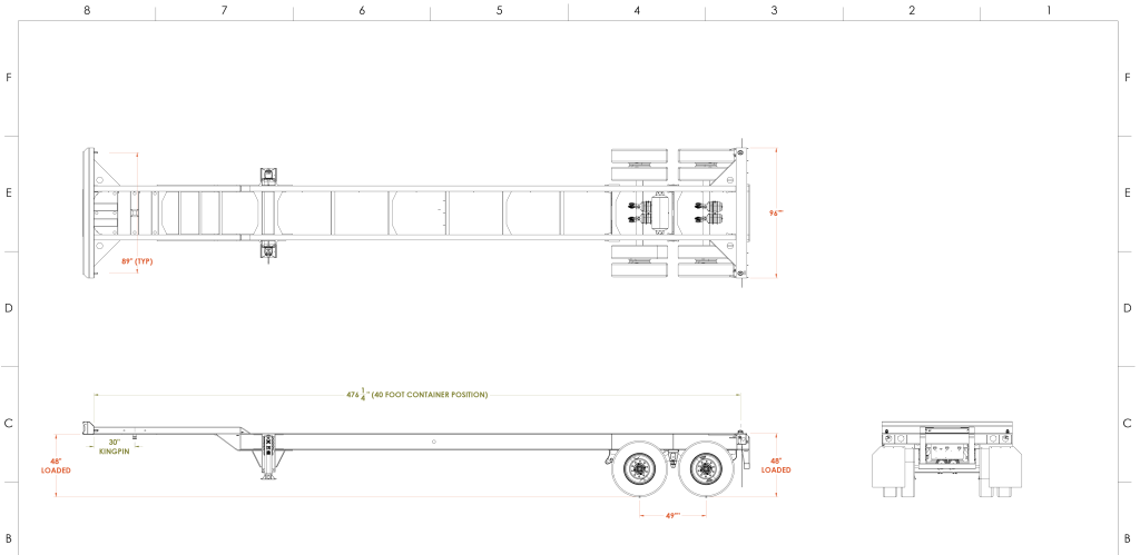 40’ Standard Gooseneck Chassis